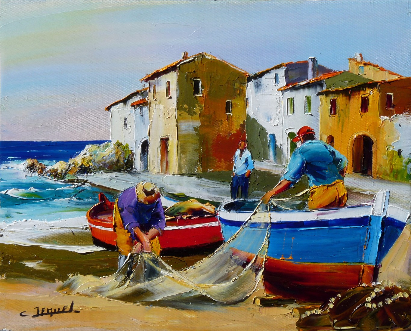 Galerie tableaux Artiste peintre des marines Christian Jequel peinture ...